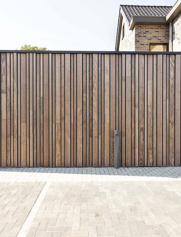 Fietsenberging in houten gevelbekleding | Outdoor Wood Concepts