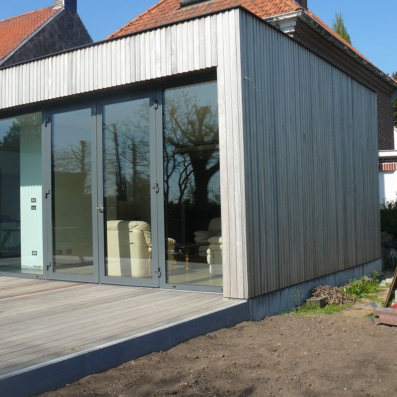 Aanbouw bekleed met houten gevelbekleding | Outdoor Wood Concepts