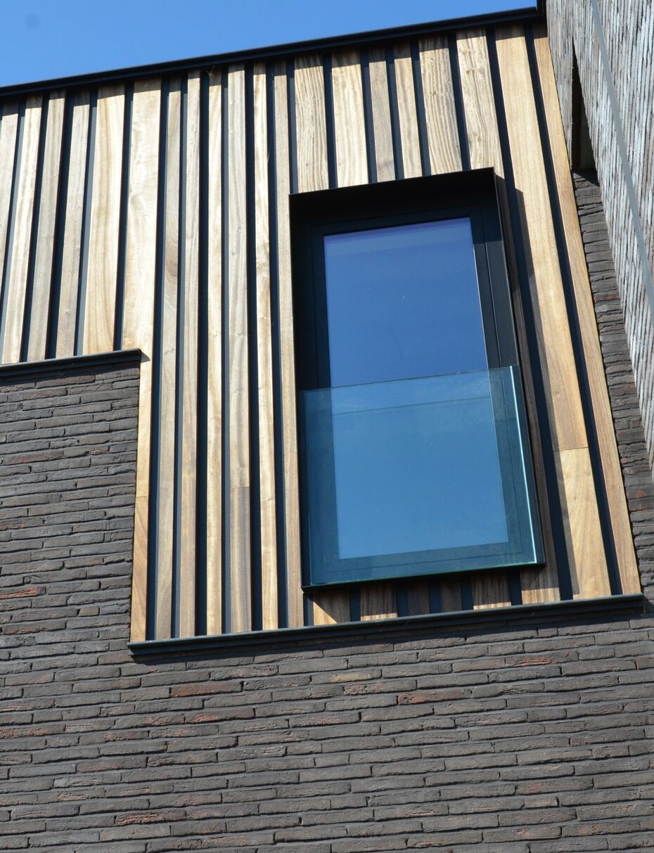 Woodface® tuinwand in Padoek hardhout | Outdoor Wood Concepts