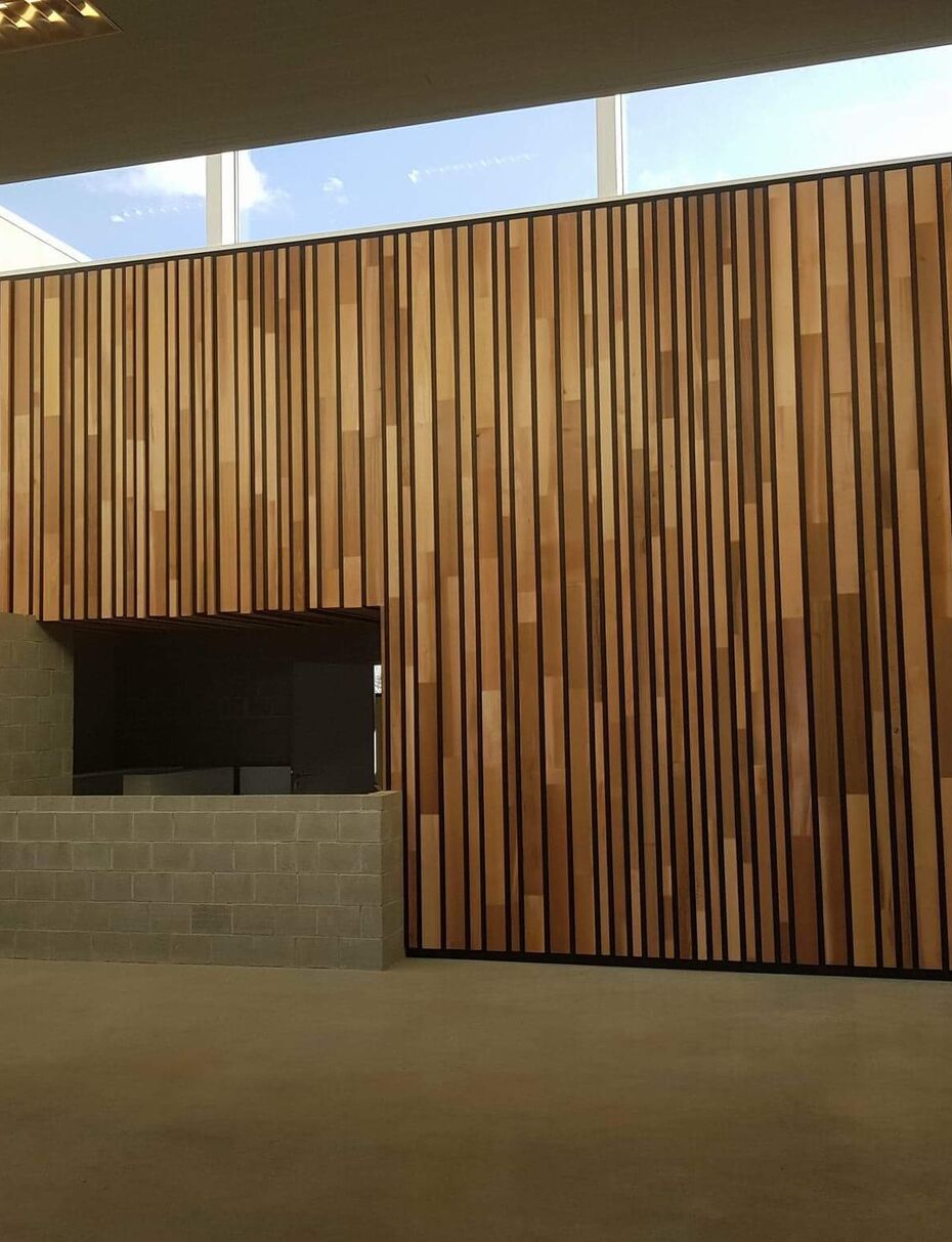 Woodface® tuinwand in Padoek hardhout | Outdoor Wood Concepts