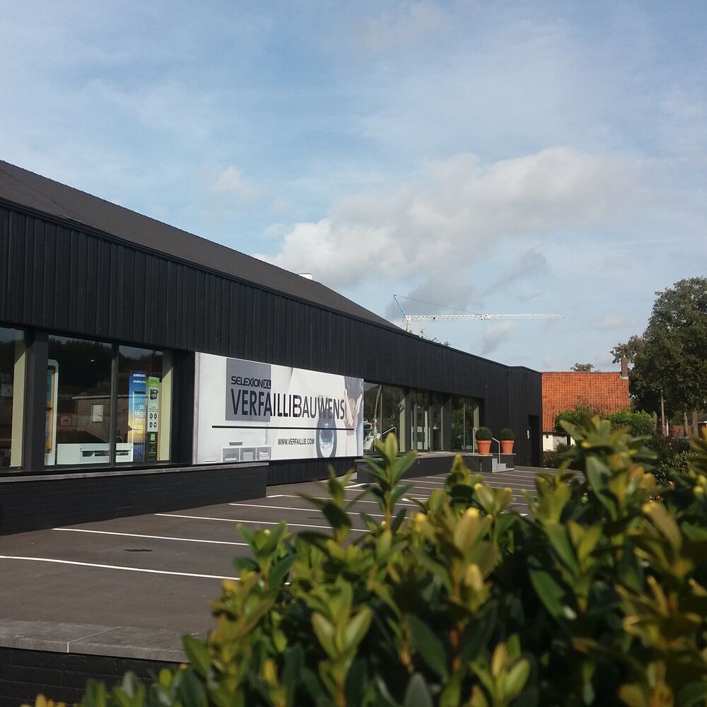 Selexion store in Waardamme met Woodface®… | Outdoor Wood Concepts