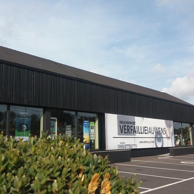 Selexion store in Waardamme met Woodface®… | Outdoor Wood Concepts
